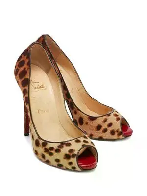 CHRISTIAN LOUBOUTIN 120mm Very Prive Leopard-print Pumps - Neutrals