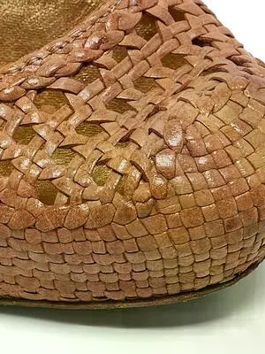 Prada 140mm Woven Platform Pumps