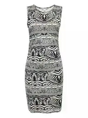 Diane Von Furstenberg Abstract-print Sleeveless Dress