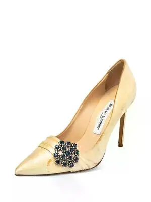 Manolo Blahnik 100mm Satin Pumps