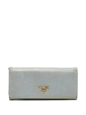 Prada Leather Wallet - Blue
