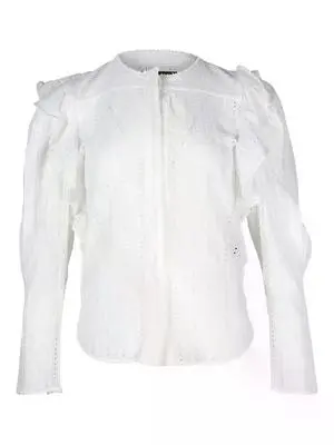 ISABEL MARANT VINTAGE Eyelet Ruffled Blouse