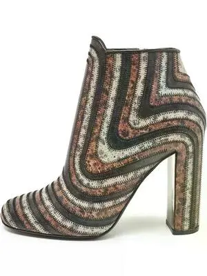Striped Booties For Women