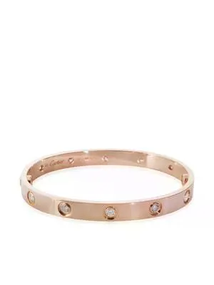 CARTIER 18kt Rose Gold Love Bracelet With Diamonds - Pink
