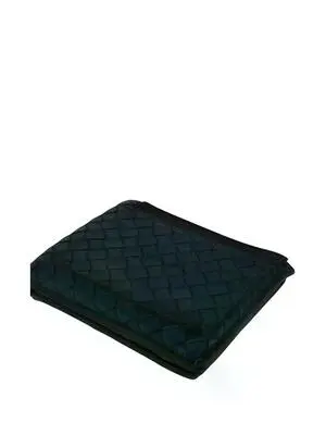 Bottega Veneta Intrecciato-leather Wallet - Blue