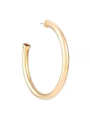SUSAN CAPLAN 1980s -plated Hoop Earrings