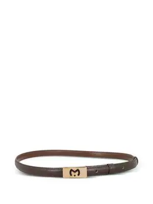 MILA SCHON Leather Belt - Brown