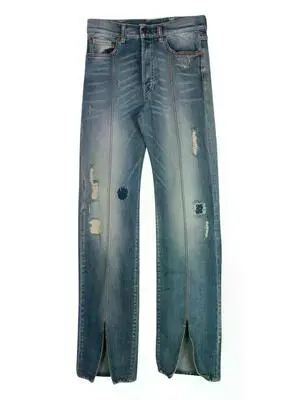 Off-white Distressed Jeans For Women