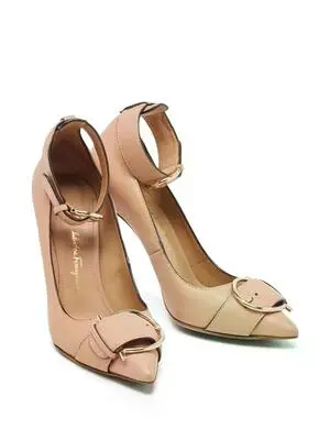 FERRAGAMO 120mm Leather Pumps