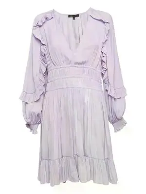 Maje Ruffled Long-sleeve Dress