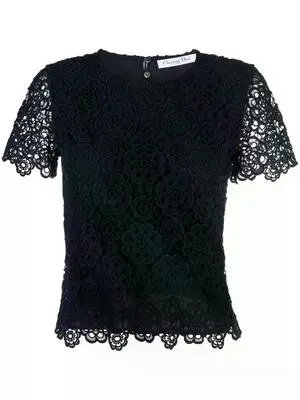 Dior 2010 Lace Round-neck Top