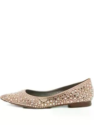 GINA Stud-embellished Pointed-toe Flats