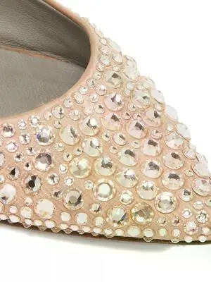 GINA Stud-embellished Pointed-toe Flats