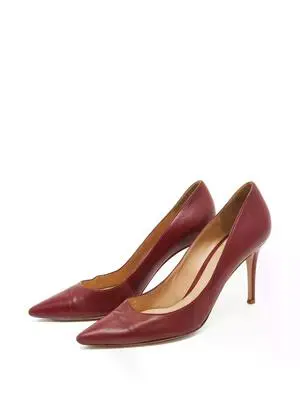 GIANVITO ROSSI 90mm Leather Pumps - Red