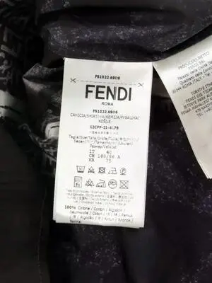 Fendi 2010s Ff Karligraphy Shirt