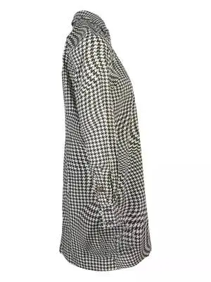 GANNI Houndstooth Pea-collar Dress