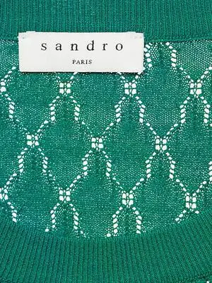 Sandro Lace-detailing Top