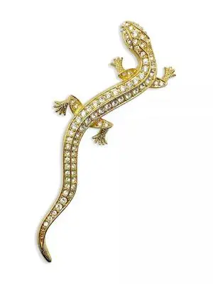 JENNIFER GIBSON JEWELLERY 1980s Lizard Brooch - Gold