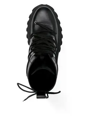Off-White 65mm Leather Combat Boots