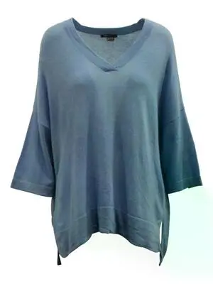 Vince V-neck Three-quarter Sleeve Top