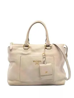 Prada 2000s Leather Tote Bag