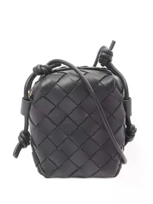 Bottega Veneta Intrecciato Shoulder Bag - Black