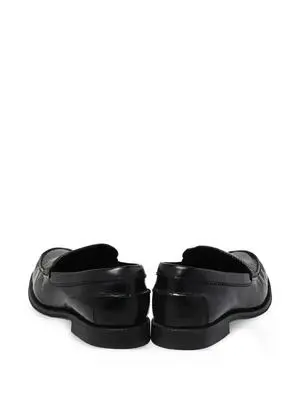 TOD'S Leather Penny-slot Loafers - Black