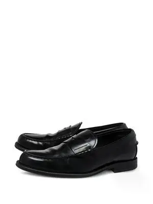 TOD'S Leather Penny-slot Loafers - Black