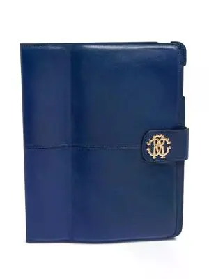 Roberto Cavalli Leather Tablet Cade - Blue