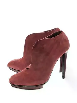 Alexander McQueen 115mm Leather Ankle Boots