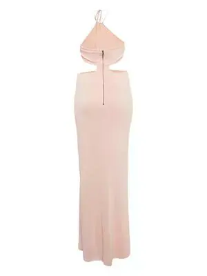 Alice + Olivia Cut-out Halter Neck Gown