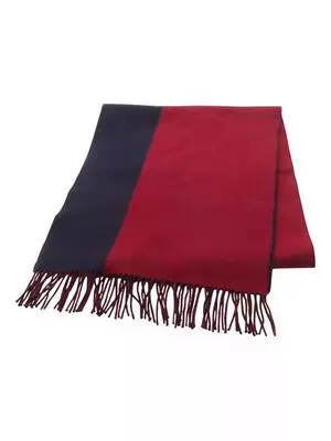 Hermès 2010s Kazak Fringed Scarf - Blue