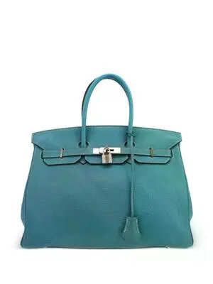 Hermès 2010 Birkin 35 Handbag - Blue
