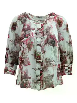 IRO PARIS Floral-print Puff-sleeve Shirt
