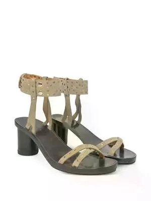 ISABEL MARANT VINTAGE Joakee Studded Ankle-strap Sandals