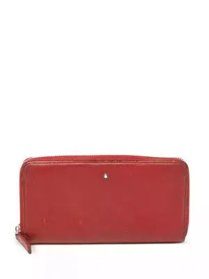 Montblanc Leather Zip Wallet - Red