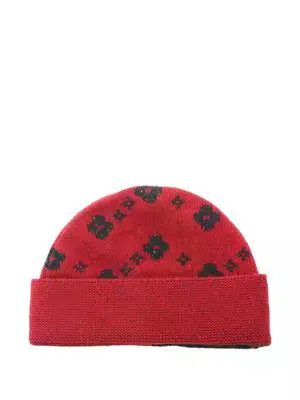 LOUIS VUITTON Floral Wool Beanie