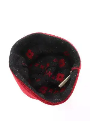 LOUIS VUITTON Floral Wool Beanie