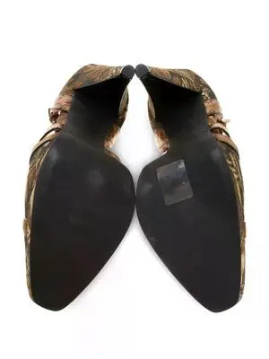 Miu Miu 2024 120mm Brocade Sandals