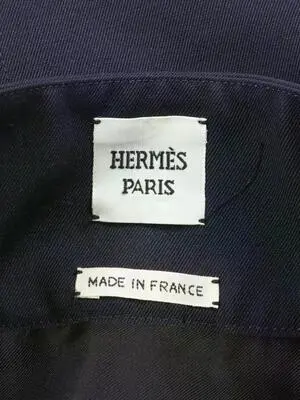 Hermès 2010s Wool Zip-up Skirt