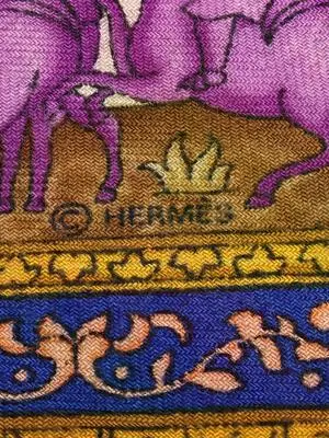 Hermès 2010s Qalamdan Carré 90 Scarf - Red