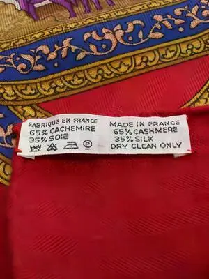 Hermès 2010s Qalamdan Carré 90 Scarf - Red