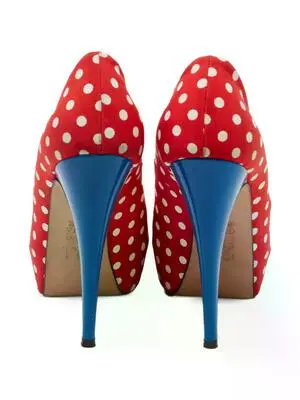GINA 2024 Polka-dot Platform Pumps