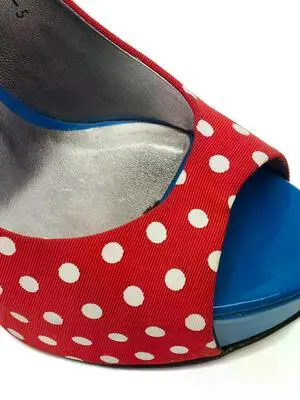 GINA 2024 Polka-dot Platform Pumps