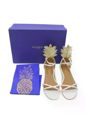 AQUAZZURA Pina Colada Flat Sandals