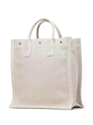 Saint Laurent 2022 Canvas Rive Gauche North South Tote Bag - Brown