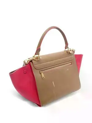 Celine 2000s Small Trapeze Leather Tote Bag