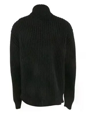 Prada Rib-knit Zip-up Cardigan