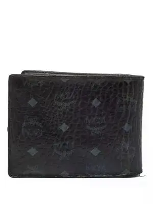 Mcm Monogram Leather Wallet