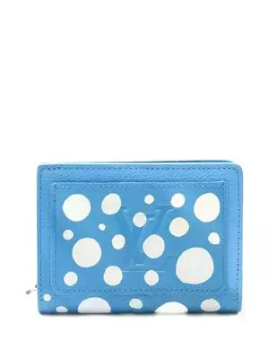LOUIS VUITTON X Yayoi Kusama Monogram-empreinte Bi-fold Wallet - Blue